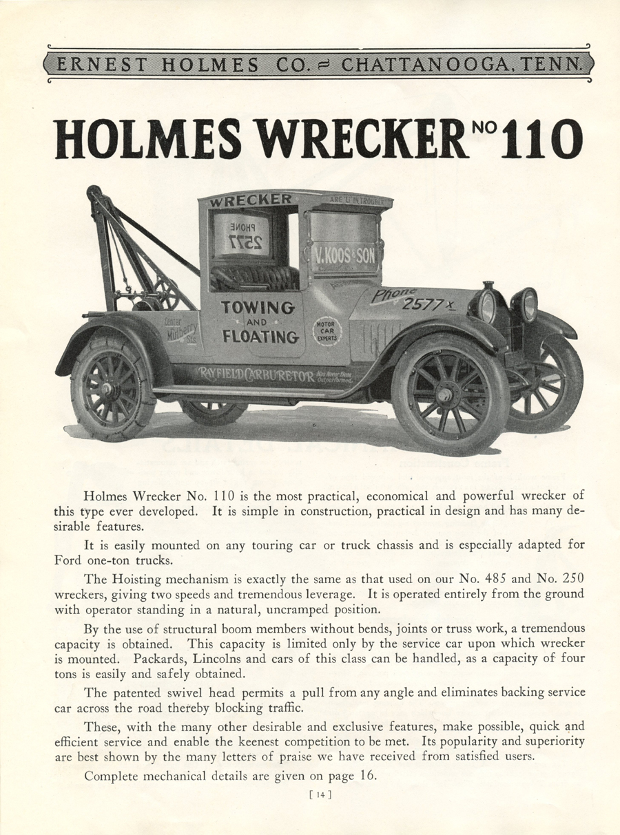 HOLMESWRECKERS.COM – The History of Holmes Wreckers