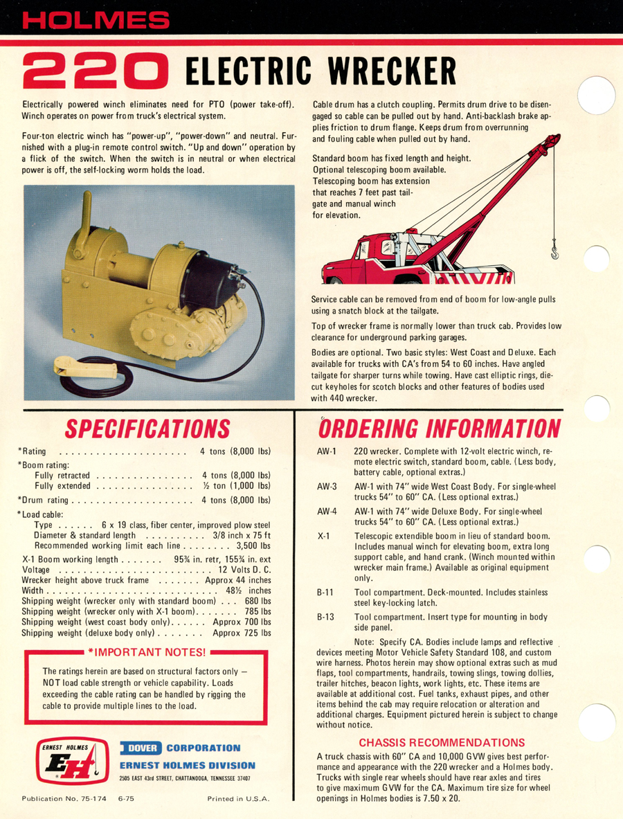 HOLMESWRECKERS.COM – The History of Holmes Wreckers