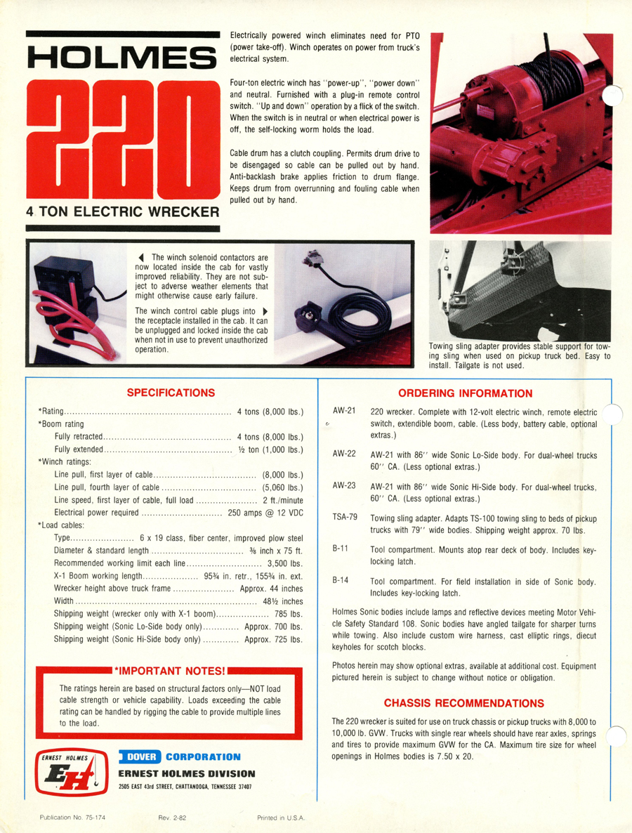 HOLMESWRECKERS.COM – The History of Holmes Wreckers