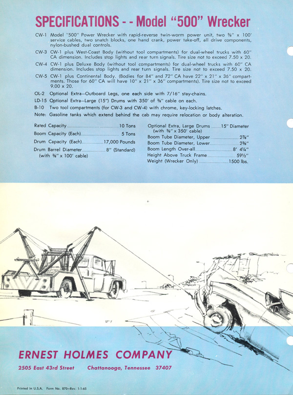 HOLMESWRECKERS.COM – The History of Holmes Wreckers