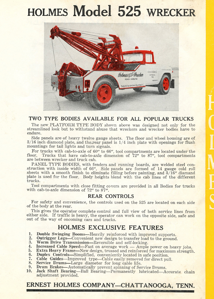 HOLMESWRECKERS.COM – The History of Holmes Wreckers