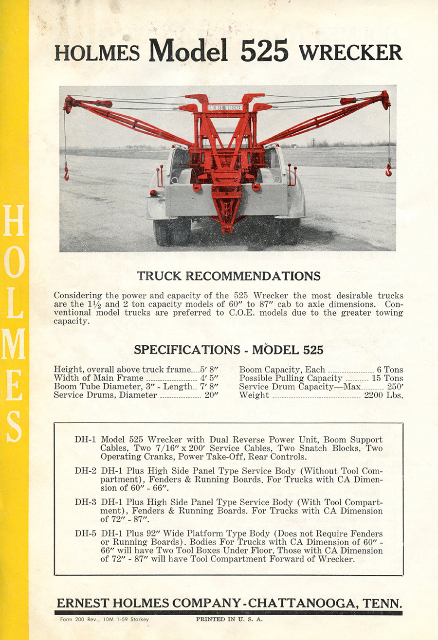 HOLMESWRECKERS.COM – The History of Holmes Wreckers