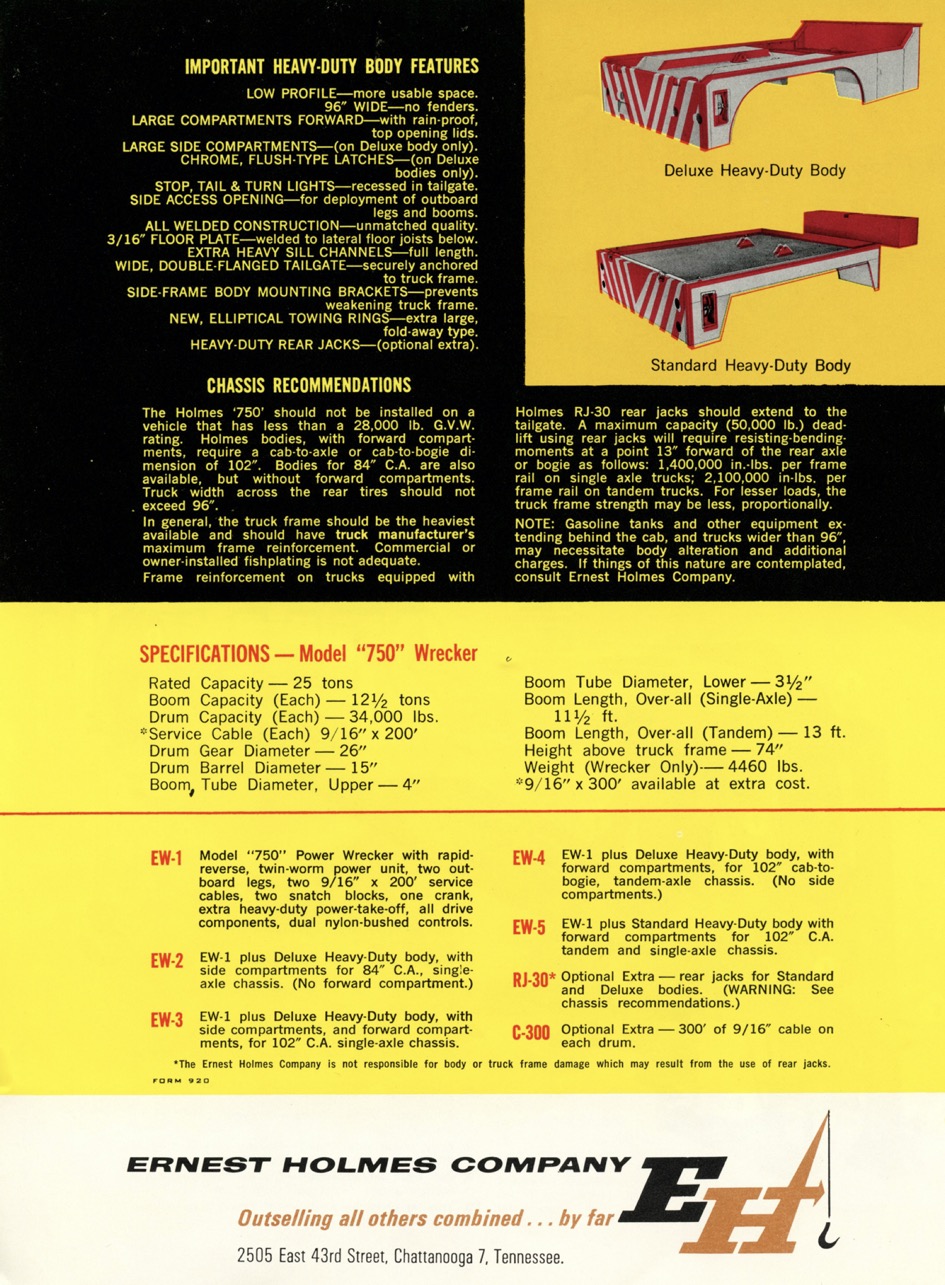 HOLMESWRECKERS.COM – The History of Holmes Wreckers