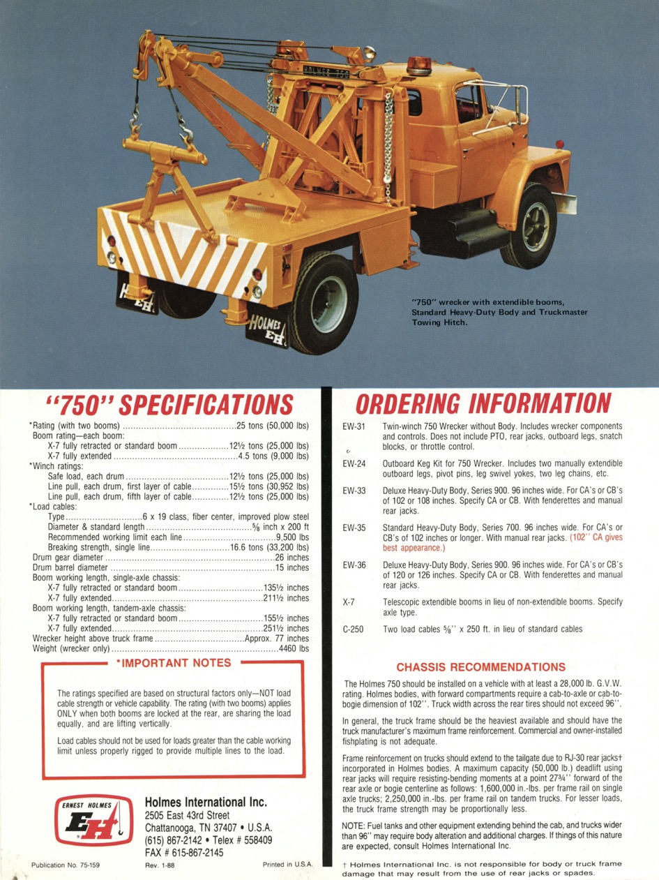 HOLMESWRECKERS.COM – The History of Holmes Wreckers