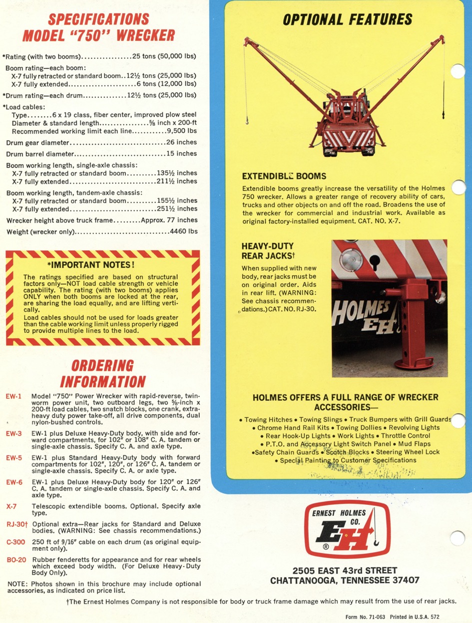 HOLMESWRECKERS.COM – The History of Holmes Wreckers